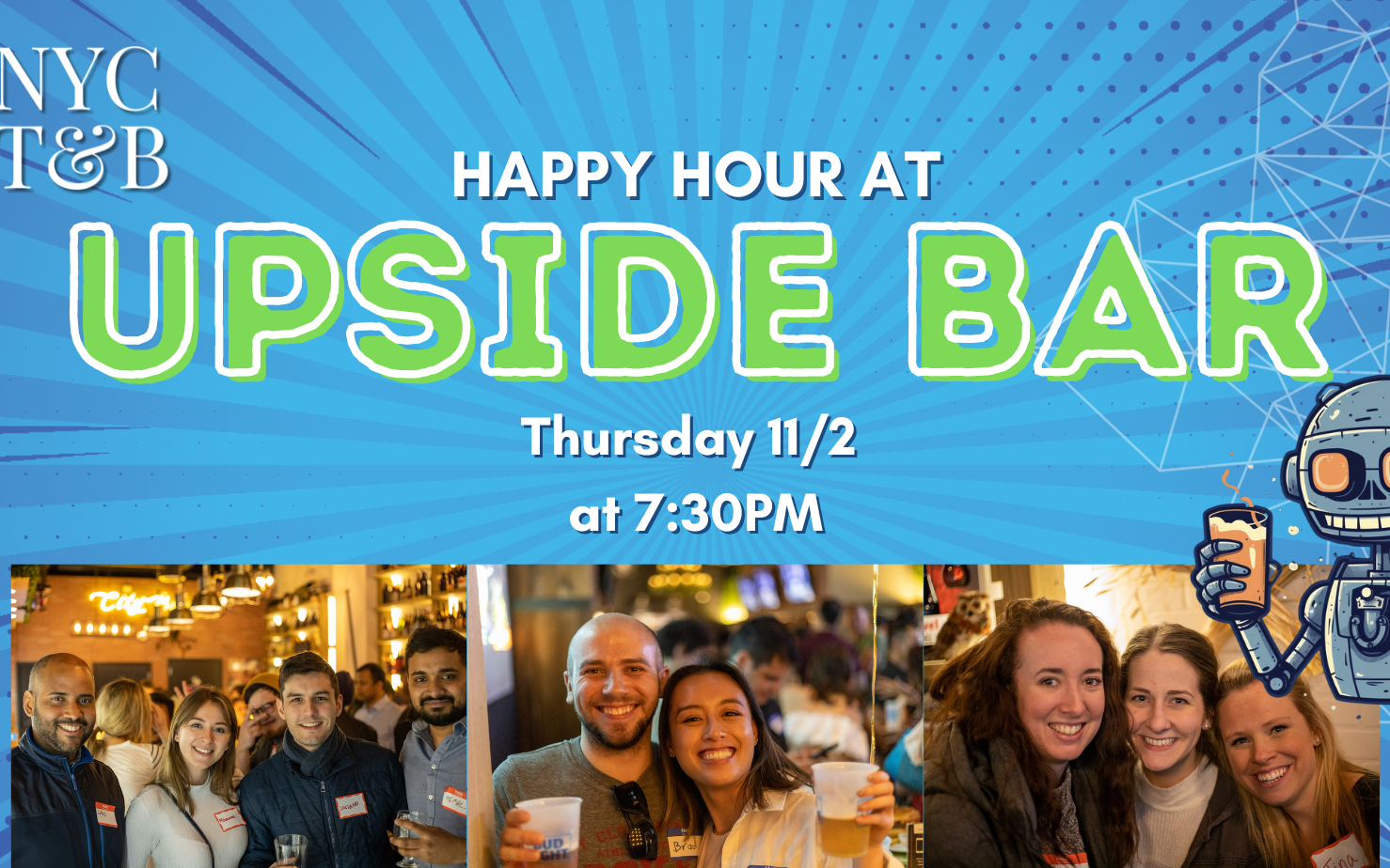 New York Tech & Beer® - Happy Hour @ Upside | NYC Tech Events