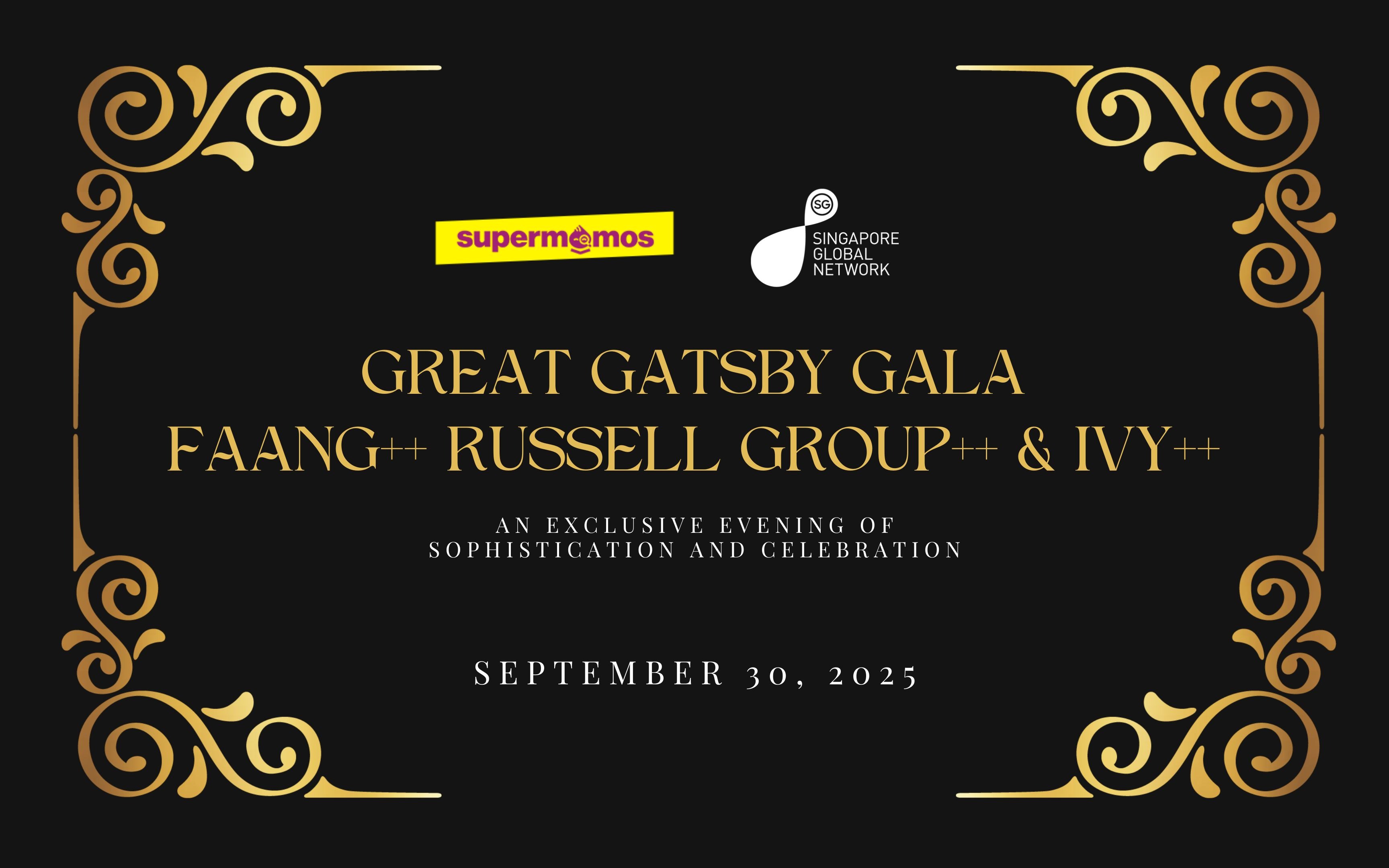 Great Gatsby FAANG++, Ivy++ & Russell Group++ Gala in London